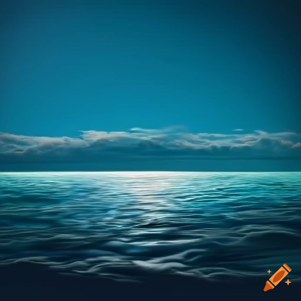 Digital art: ocean vue du ciel
