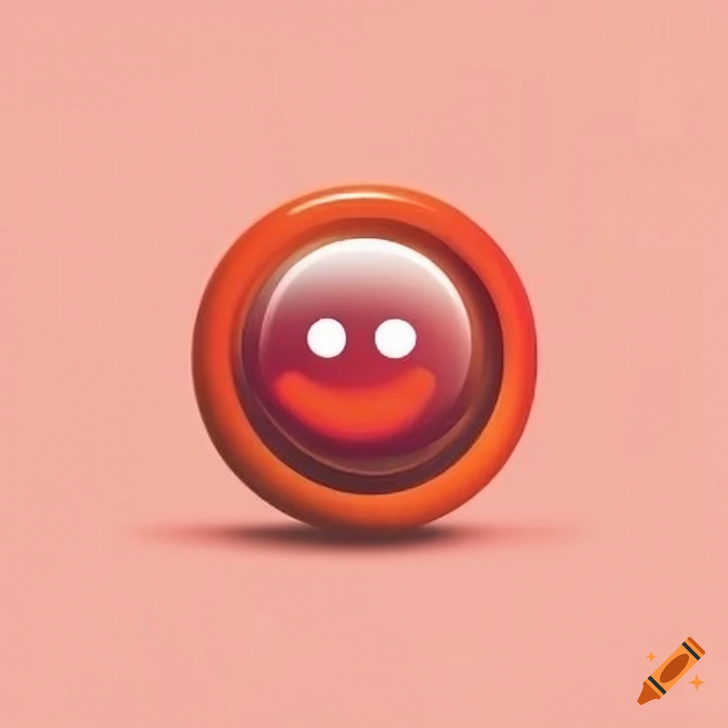 Fun, simple logo for a button making business called Snap Happy on Craiyon