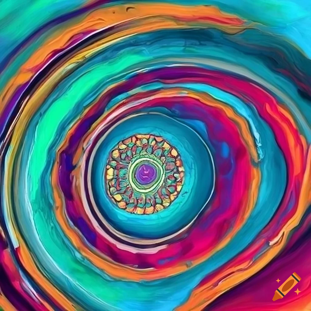 Colorful abstract indian art on Craiyon