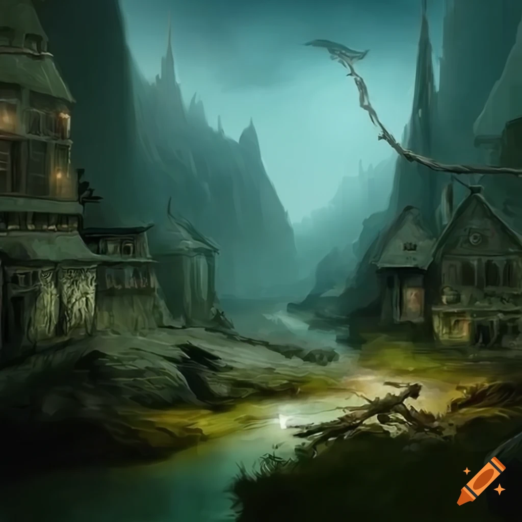 Realistic fantasy scenes