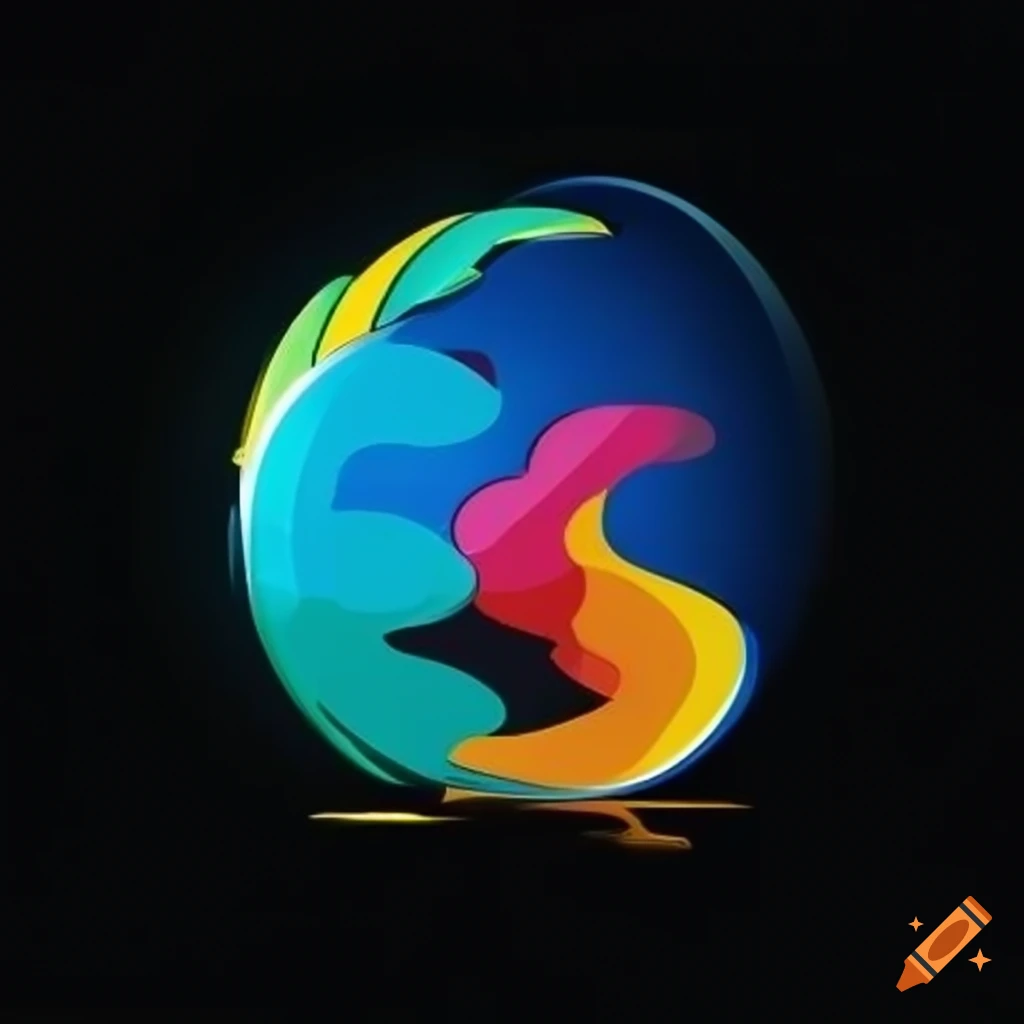 Colorful logo with educational elements