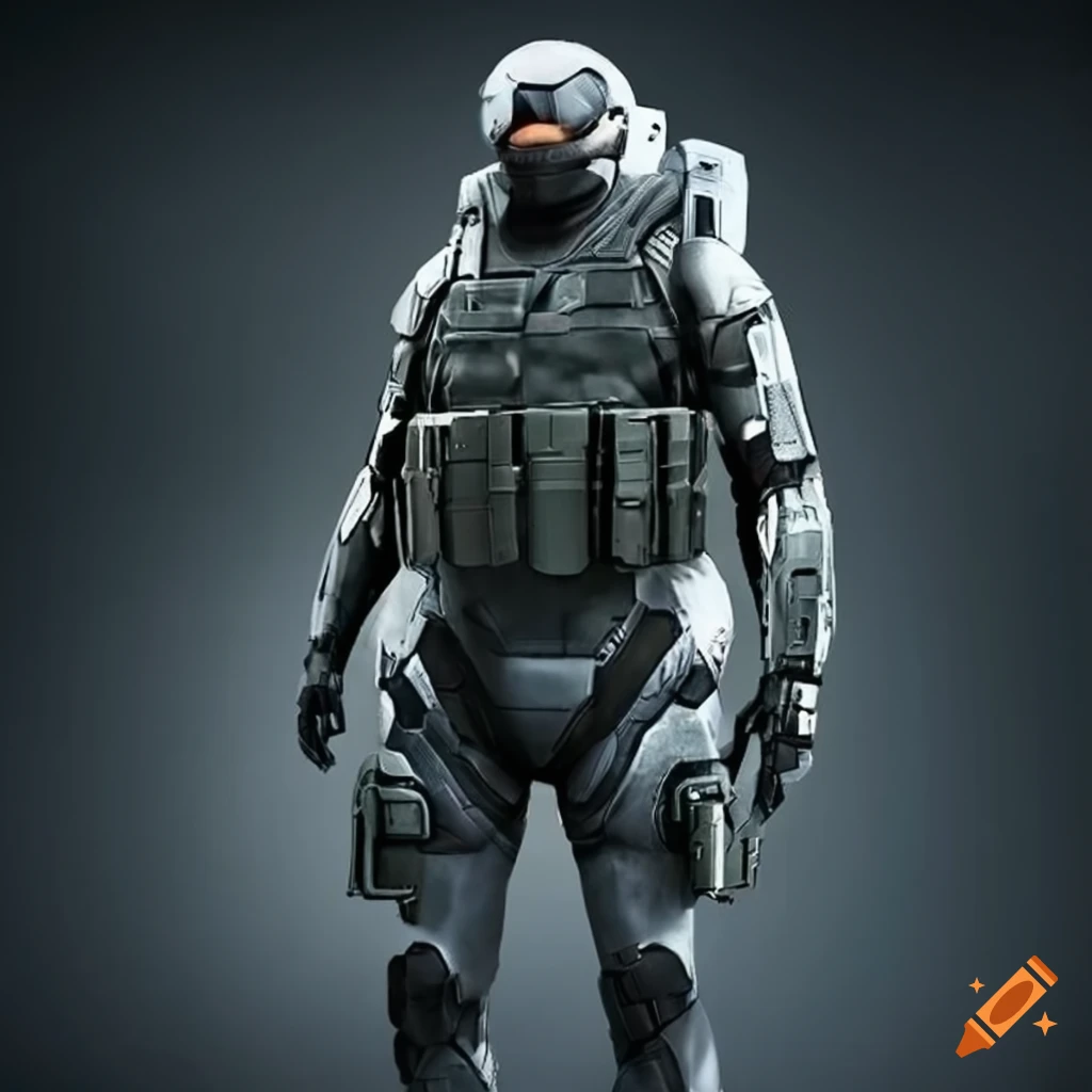 Futuristic soldier suit for urban warfare