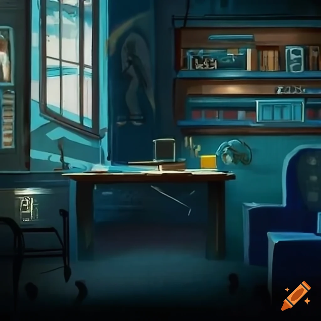 Inside a police station