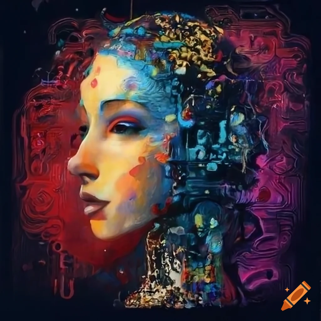 Artificial intelligence as an oracle art painting