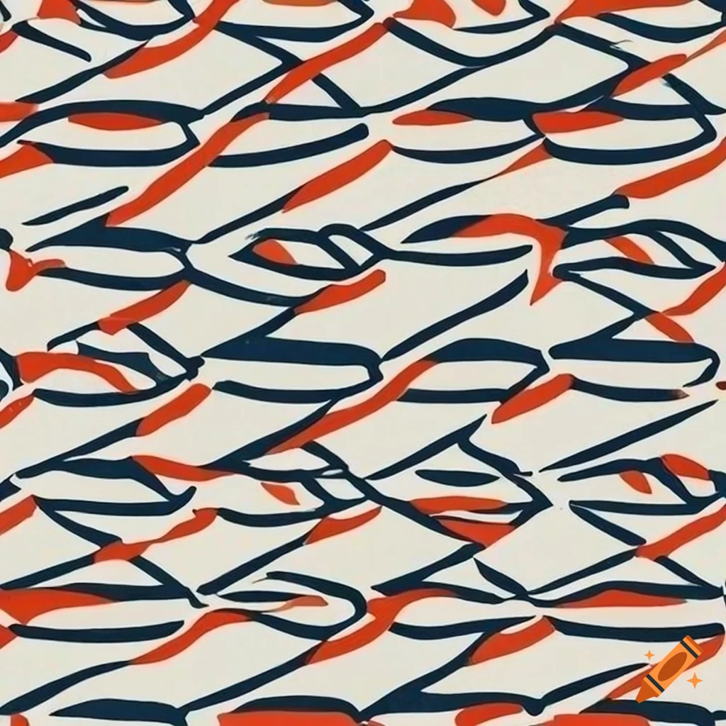 Minimalistic lines modern art pattern on Craiyon