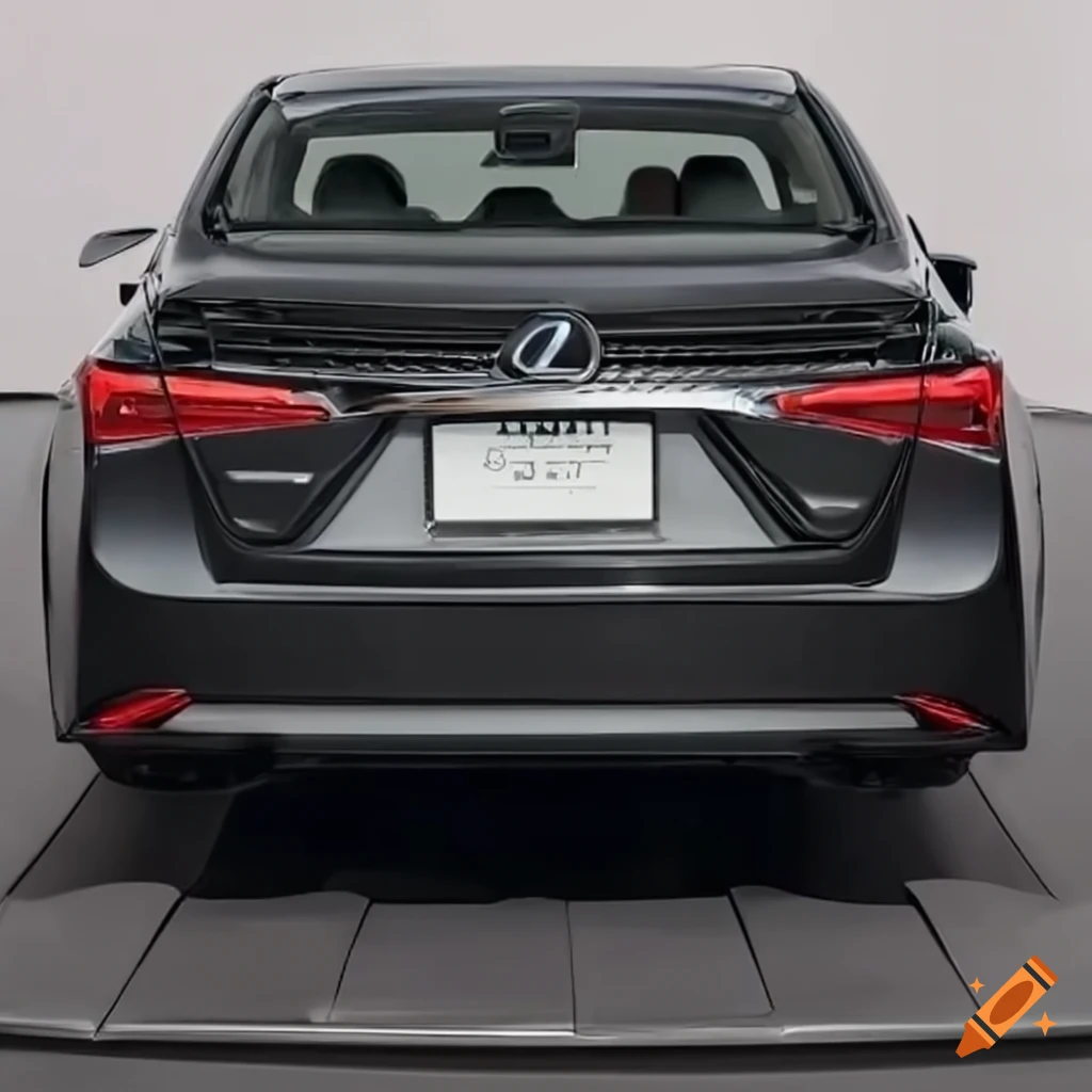 Rear 2018 lexus sedan on Craiyon