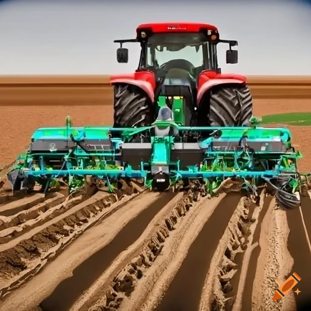 A no-till agricultural tracktor for nutriing the soil with high ...