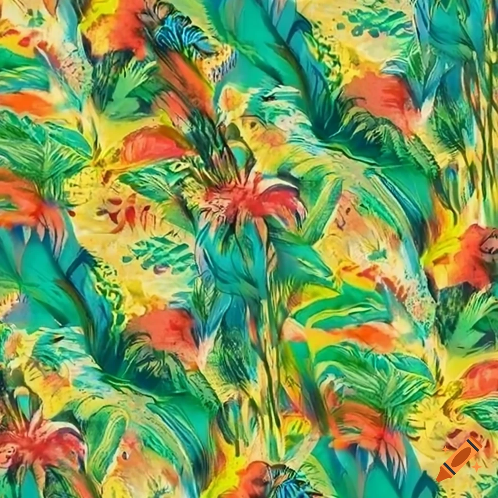 Jean paul gaultier inspired caribbean fabric