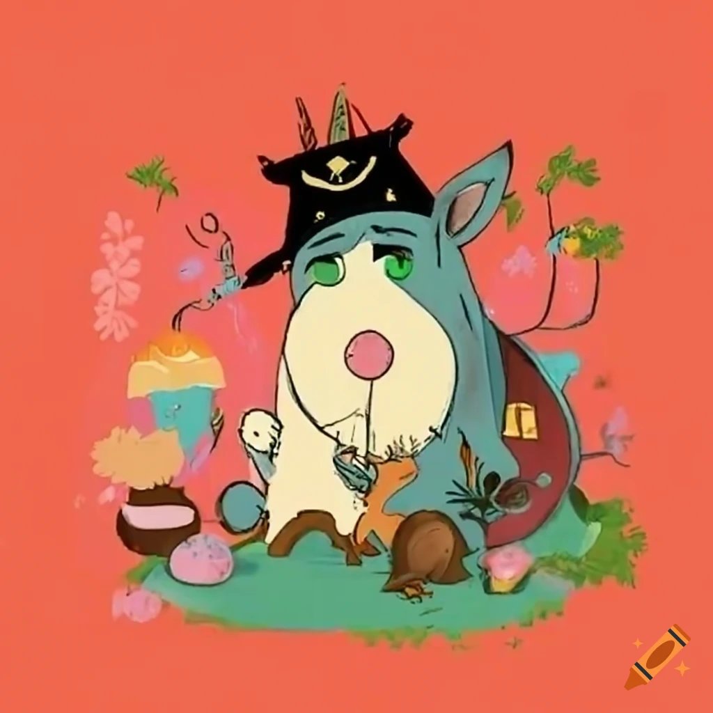 Moomin, forest trip, two girls, abandoned house, farm, horses, treasure ...