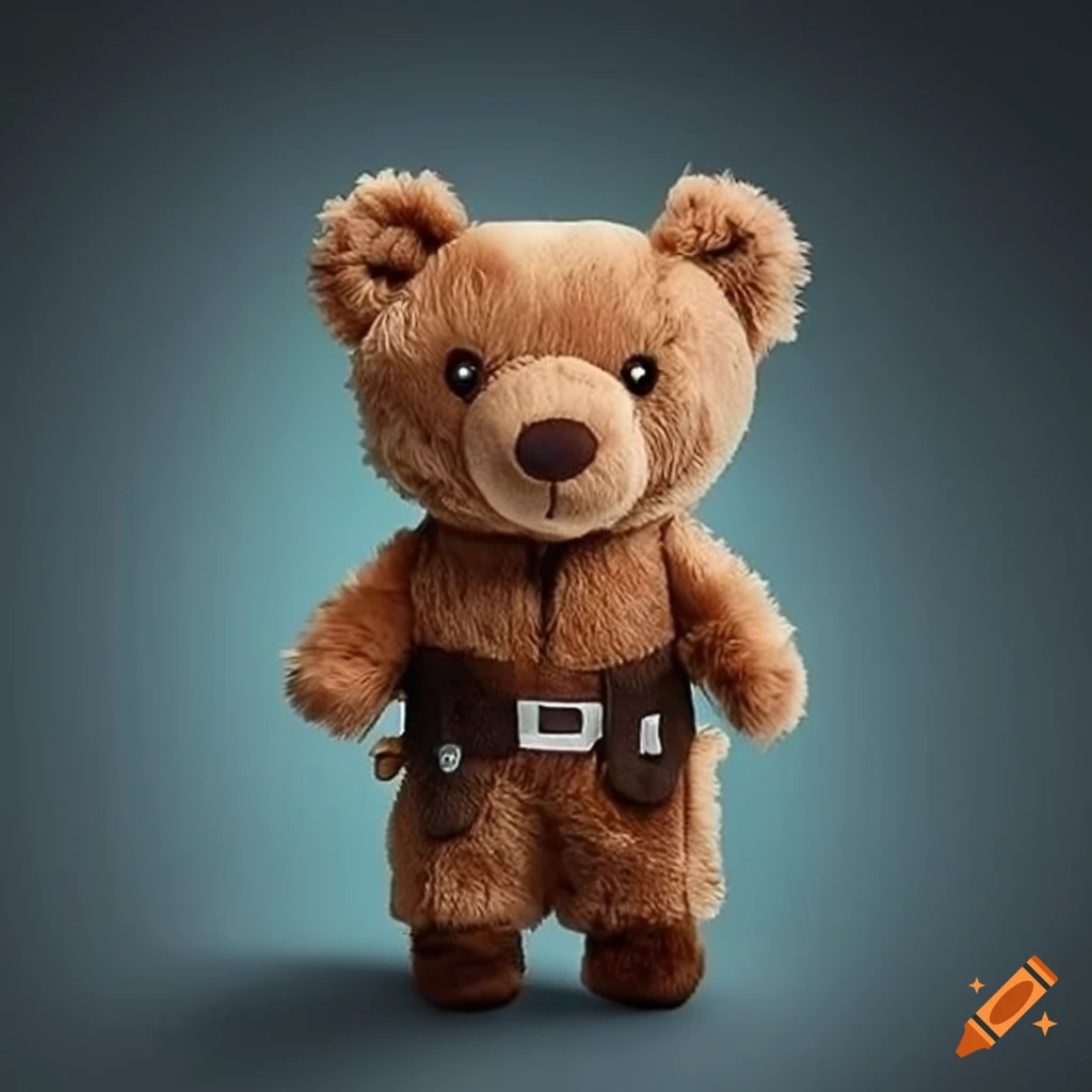 Teddy bear plush jedi knight on Craiyon