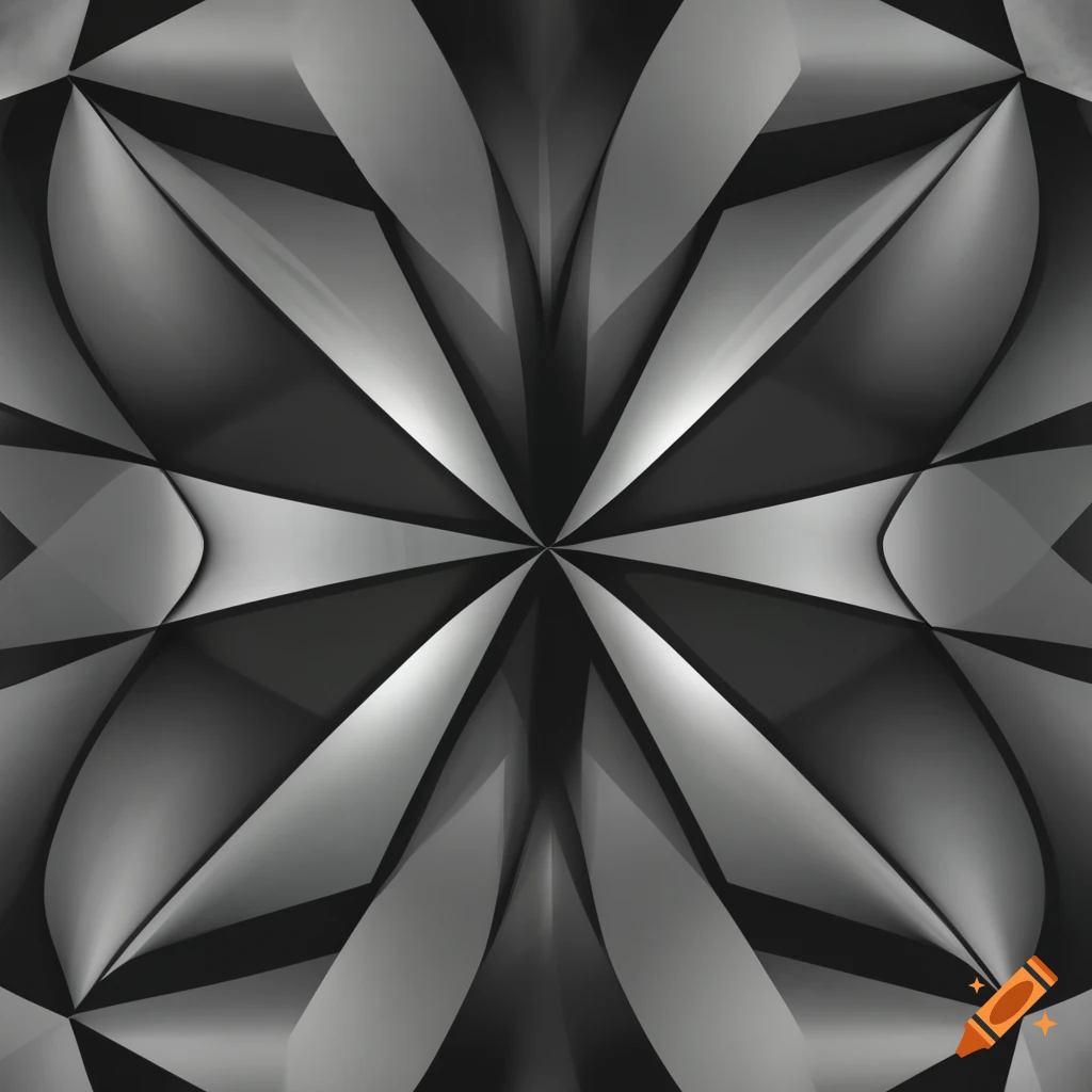 Geometric shapes in black and white, simplistic and abstract