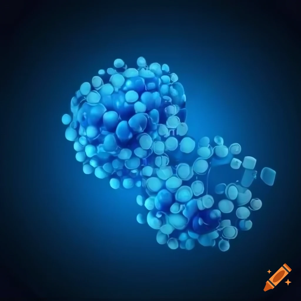 Drug design, blue and white colors. for a biotechnology presentation ...