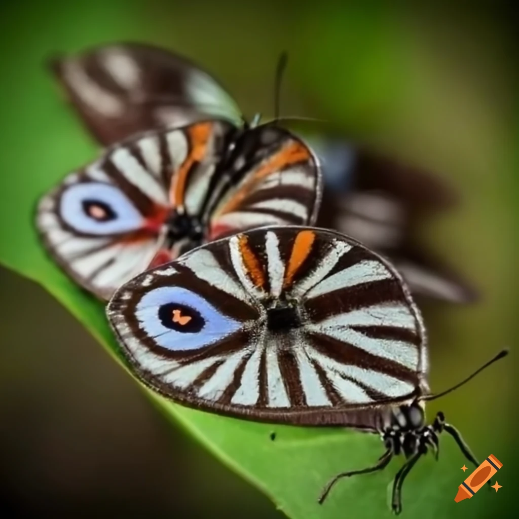 Three butterflies