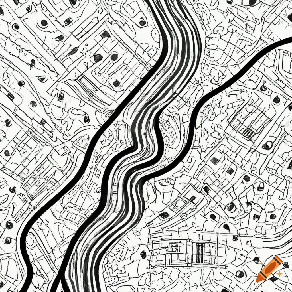 Road map between some cities with many paths