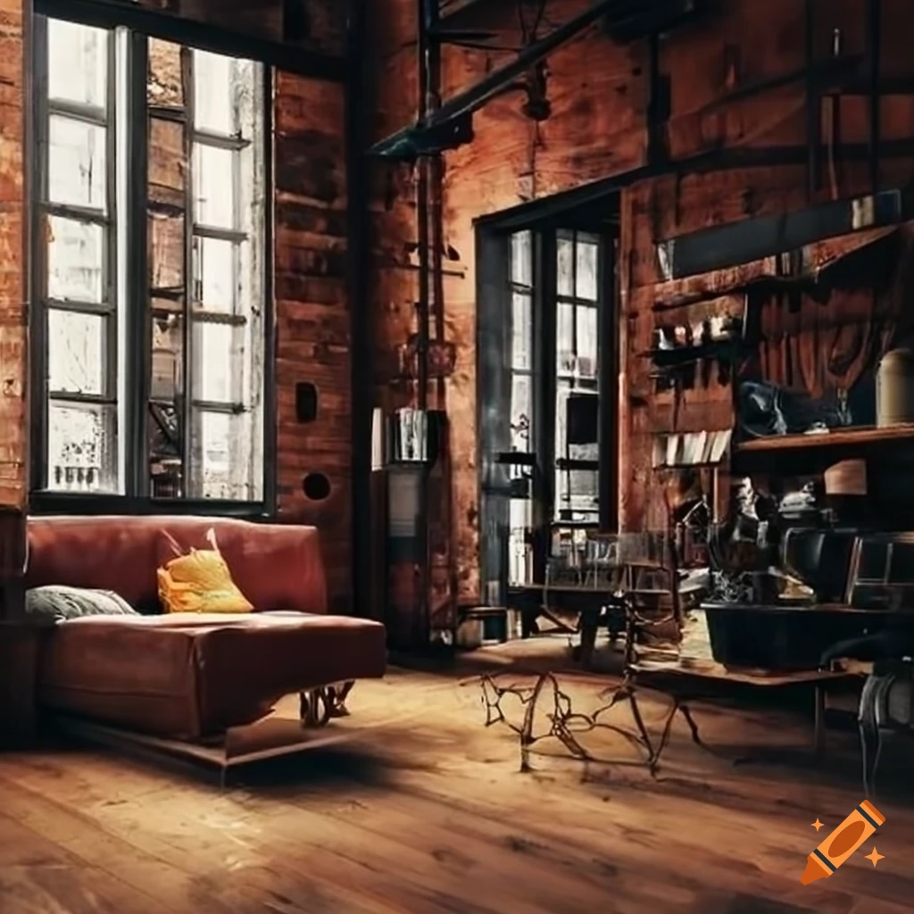 Eclectic shop floor industrial trendy