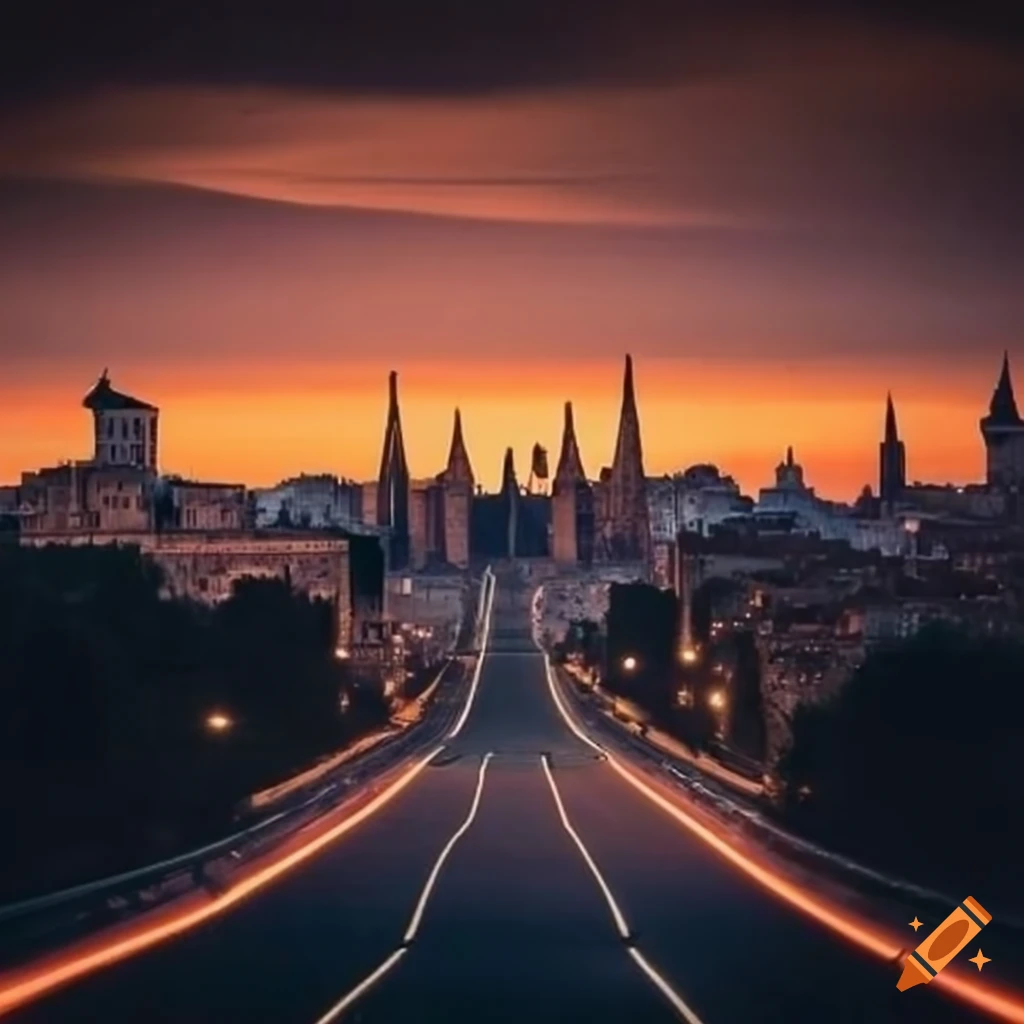 Map of catalonia with major cities and roads on Craiyon