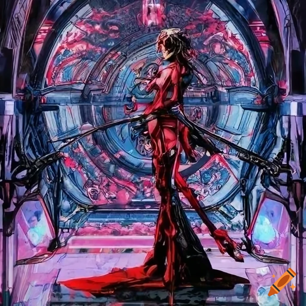 Hajime sorayama, karol bak, comic book style, art deco, yoji shinkawa ...