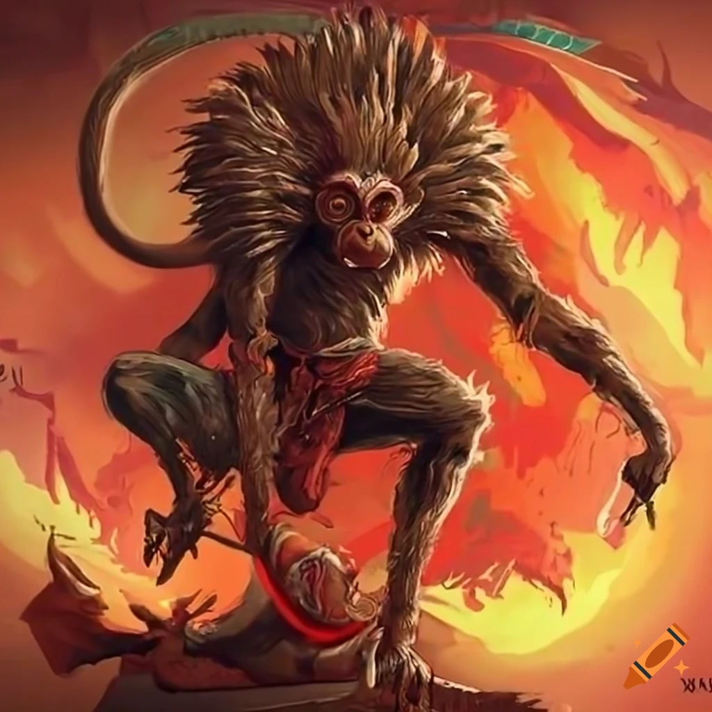 Monkey king on Craiyon