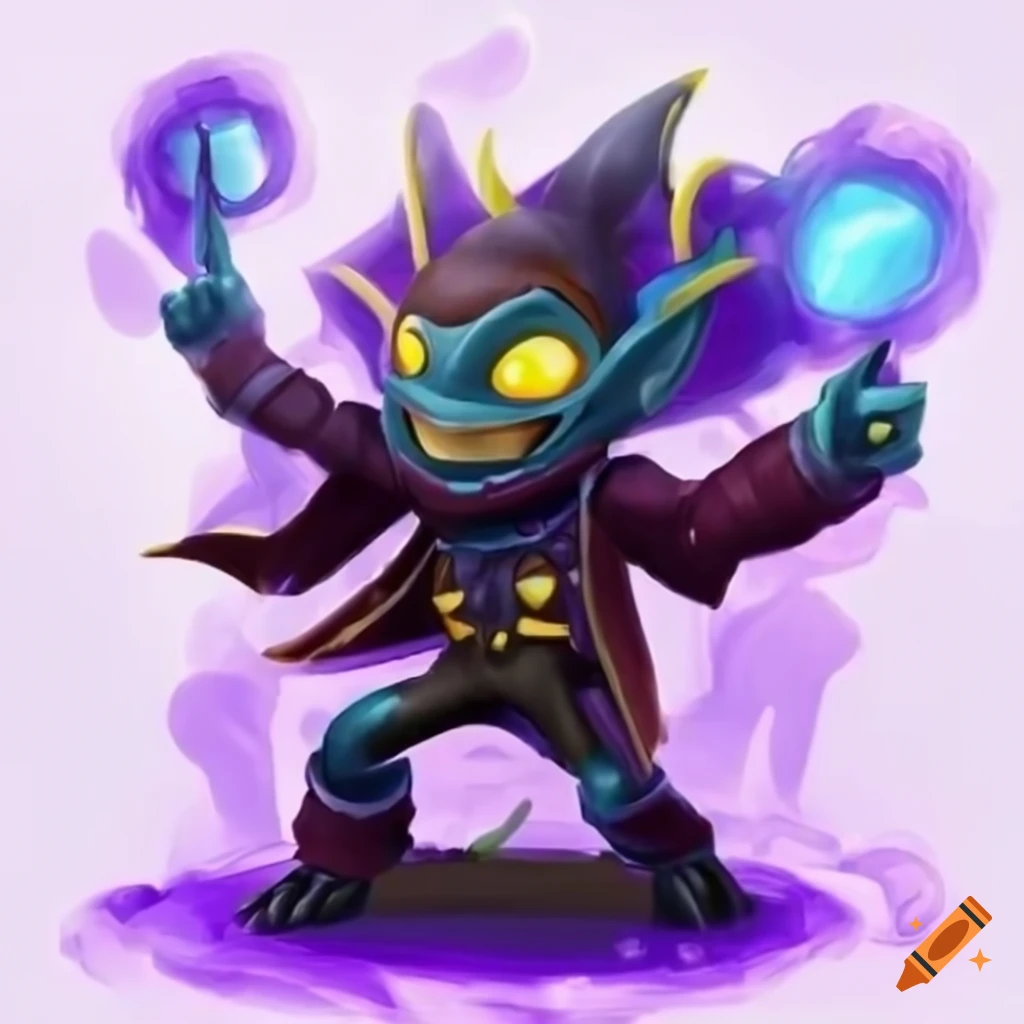 Night Shift from Skylanders. He is a vampire with misty legs on Craiyon