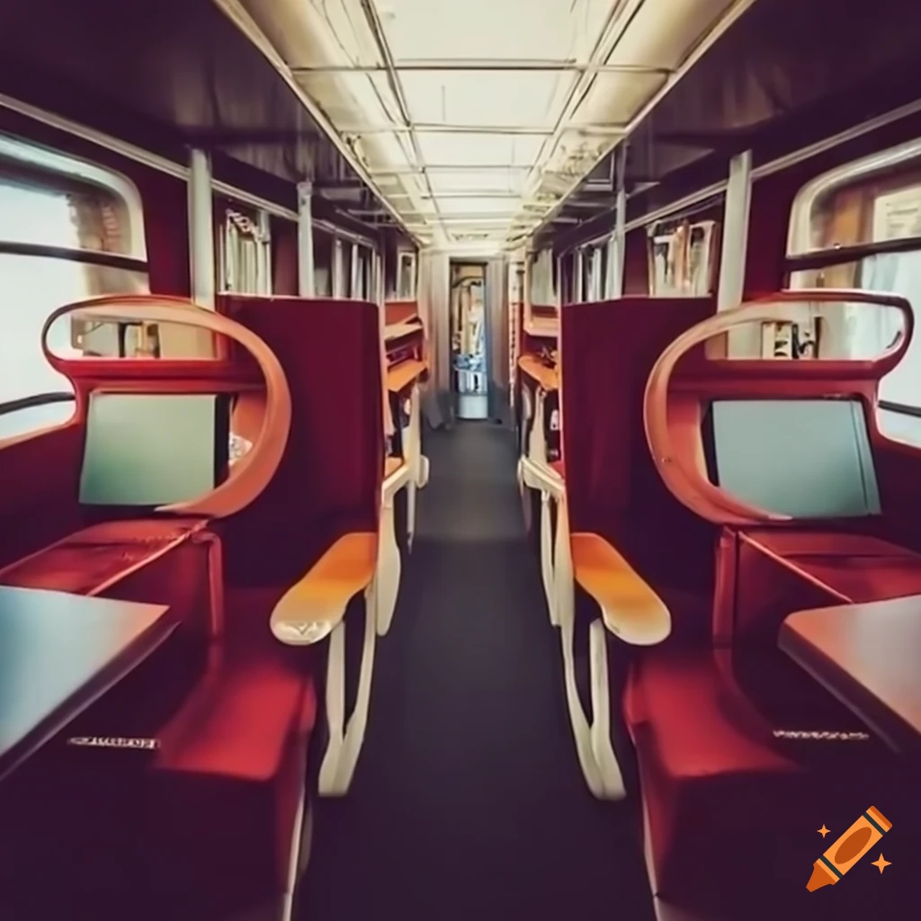 Prototype study friendly train interior with desks and power outlets on ...