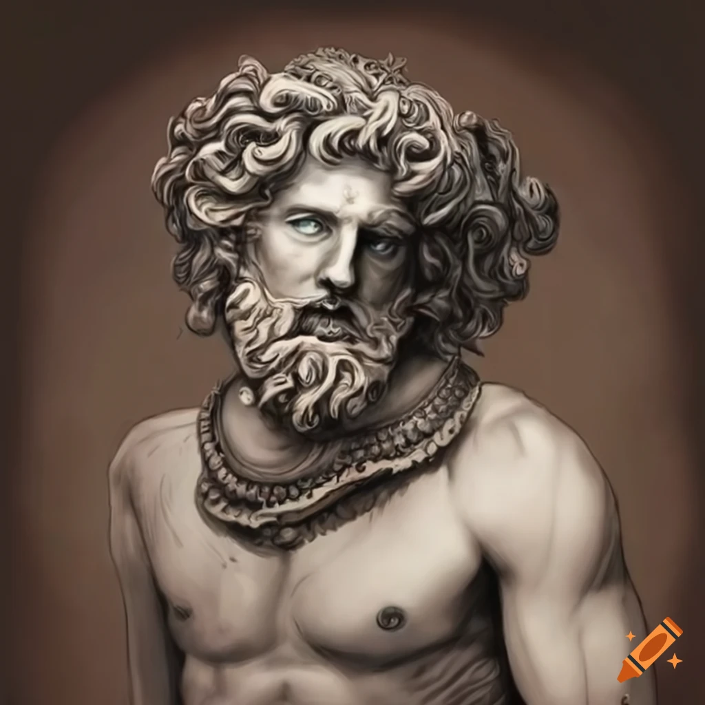 Greek god on Craiyon