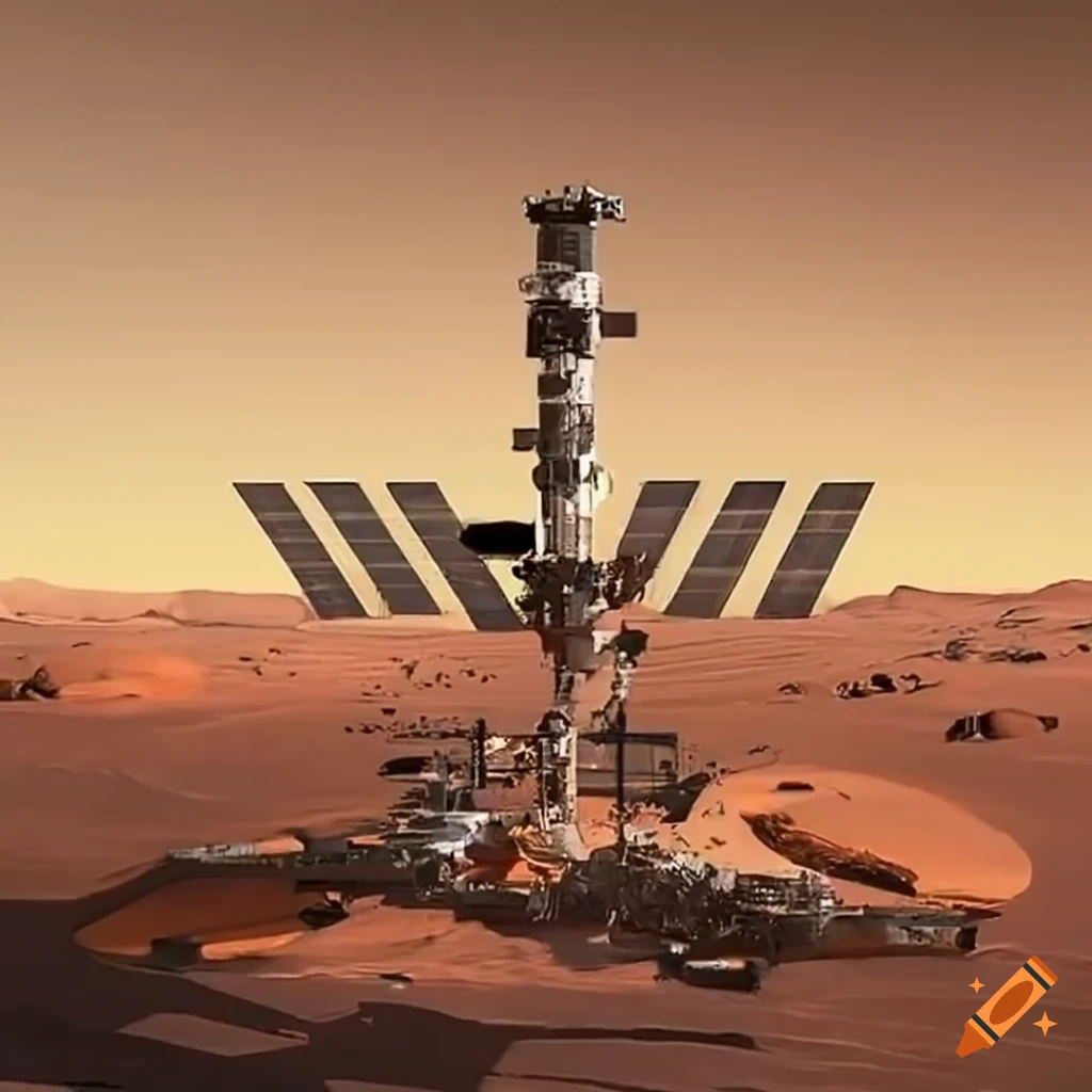 Space station on mars