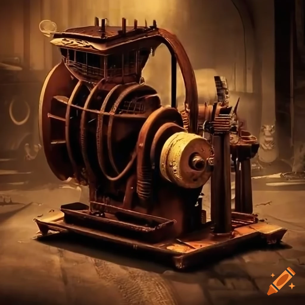 Olden days power generator on Craiyon