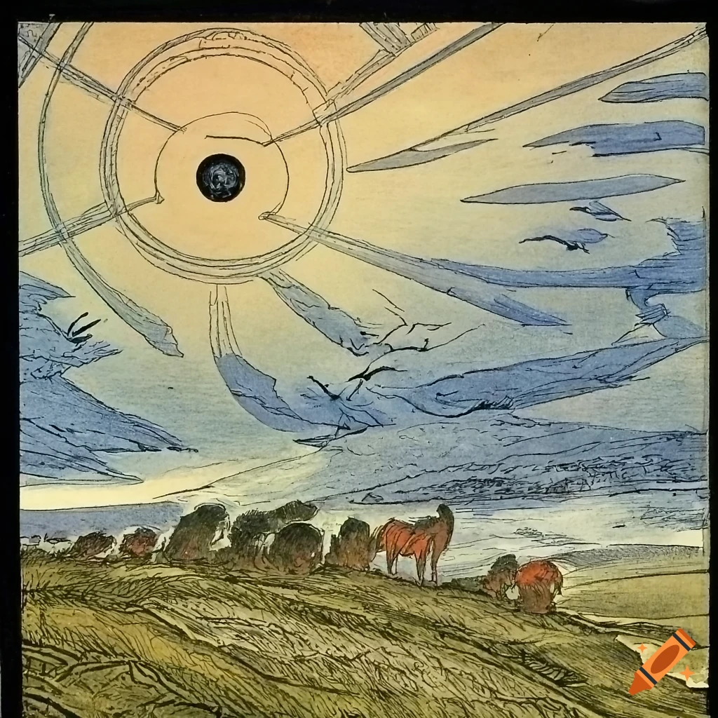 Tolkien ivan bilibin llustration of fantastical rivendell landscape ...