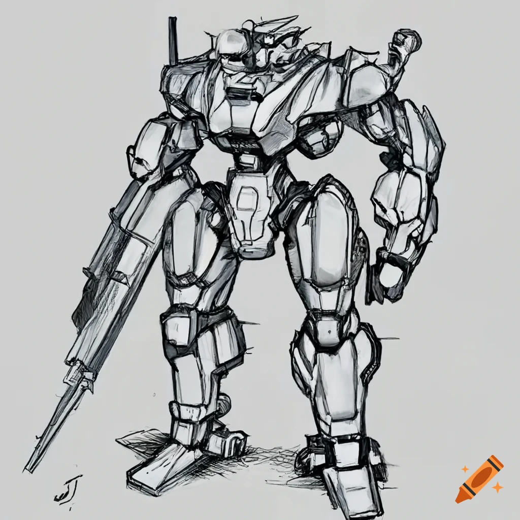 Robot Suit Drawing