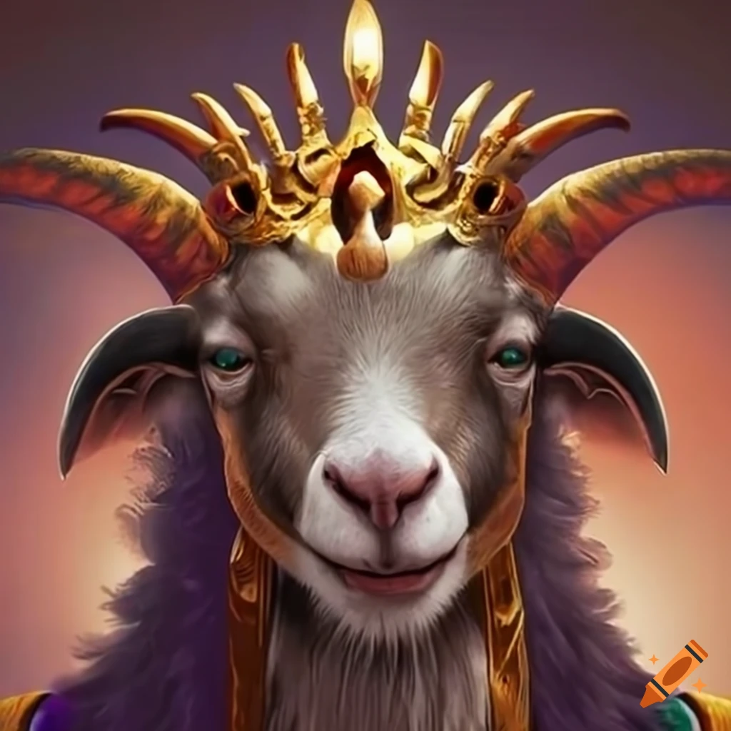 Wisdom of the Goat king on Craiyon