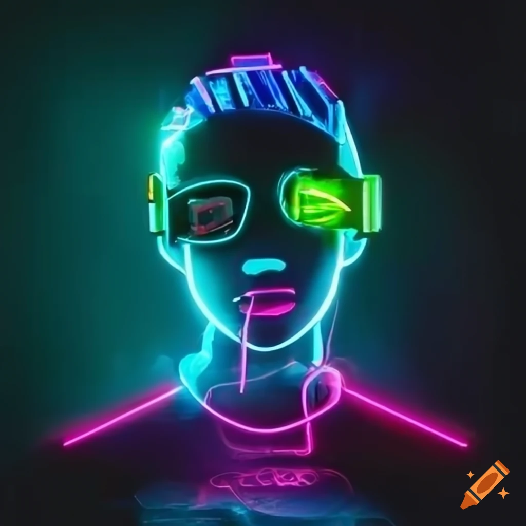 Limites branding with neon lights and techno vibe