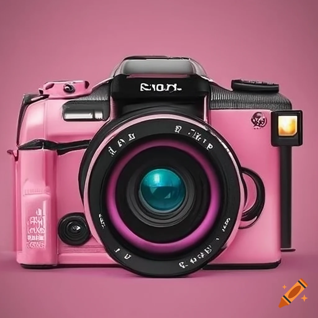 Camara de fotos rosa on Craiyon