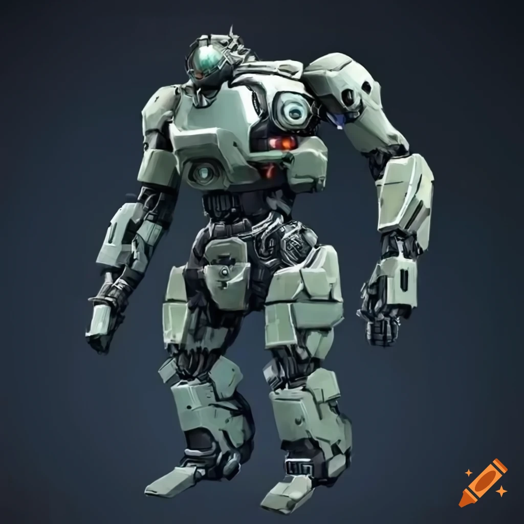 Mech suit on Craiyon