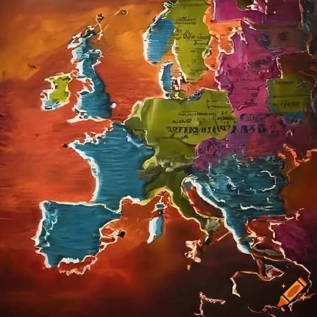 Map of europe without belgium on Craiyon