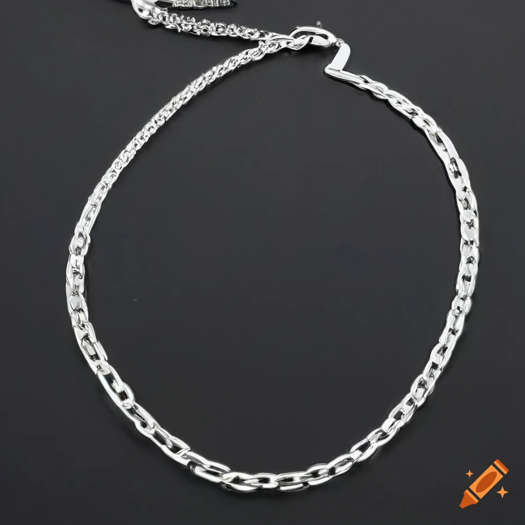 Complete thin chain necklace with pendant