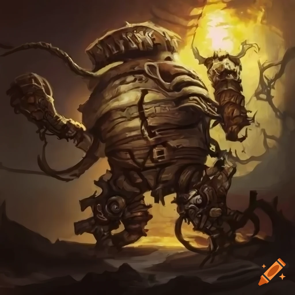 Automaton in junkheap mtg fantasy art on Craiyon