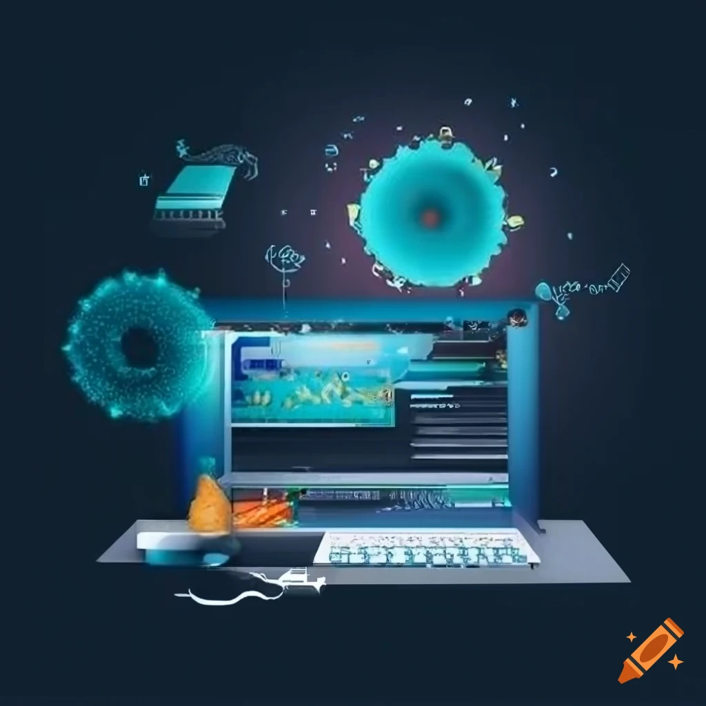 Generate illustration of software documentation and user manual on Craiyon