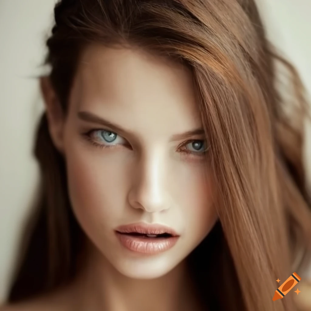 A gorgeous young woman with Greek heritage, brown hair, gray eyes on ...