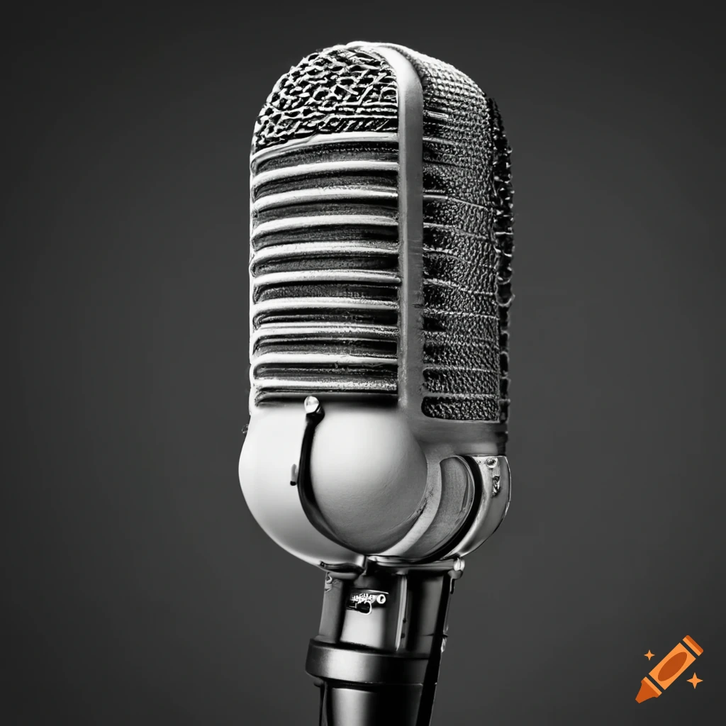 Microphone radio advert on Craiyon