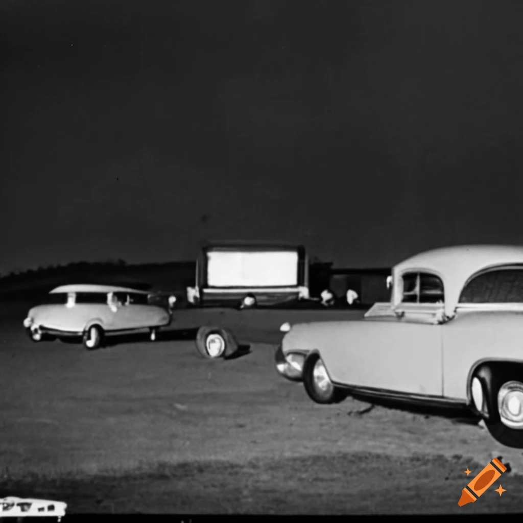 1950s drive in movie on Craiyon
