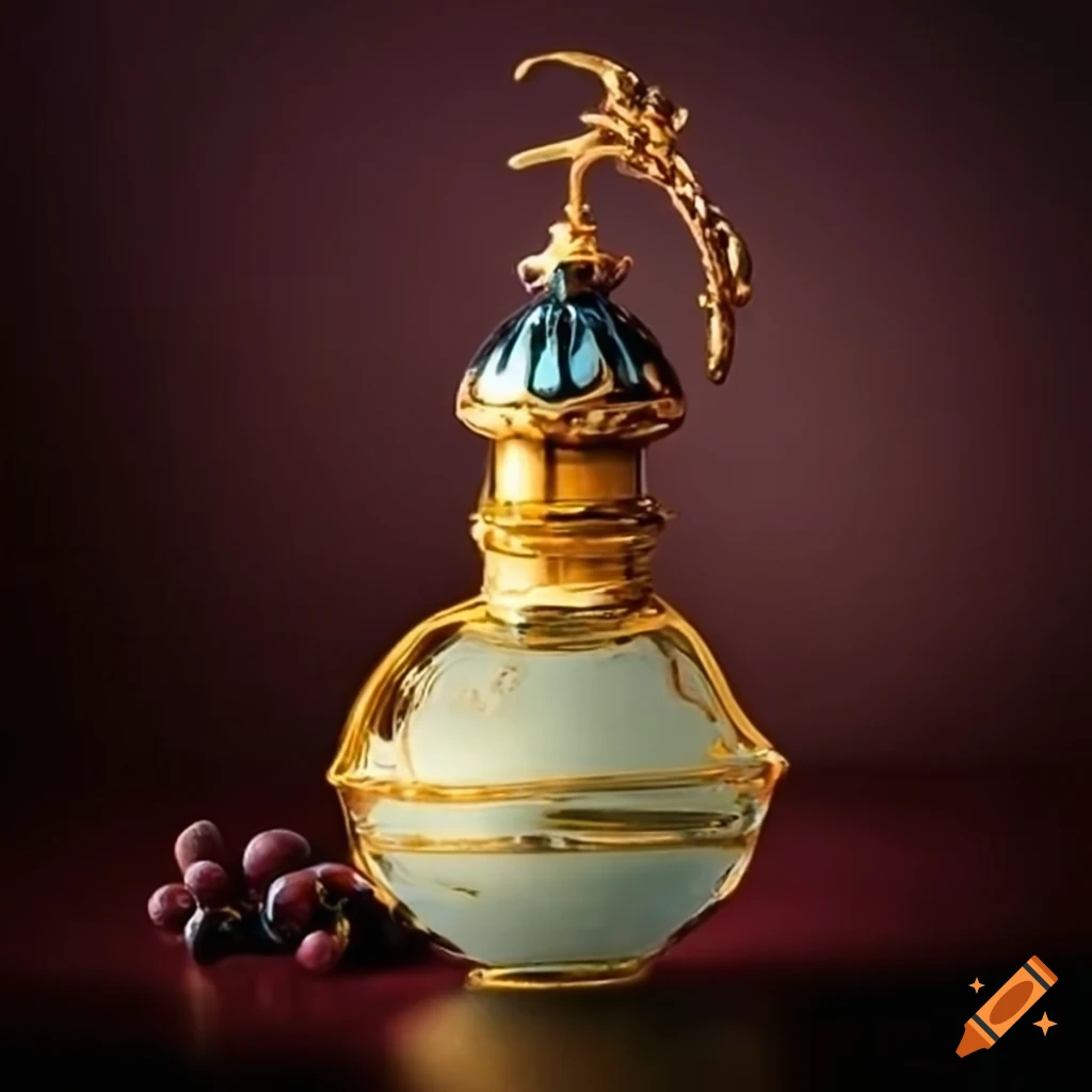 A ornate perfume for grapes on Craiyon