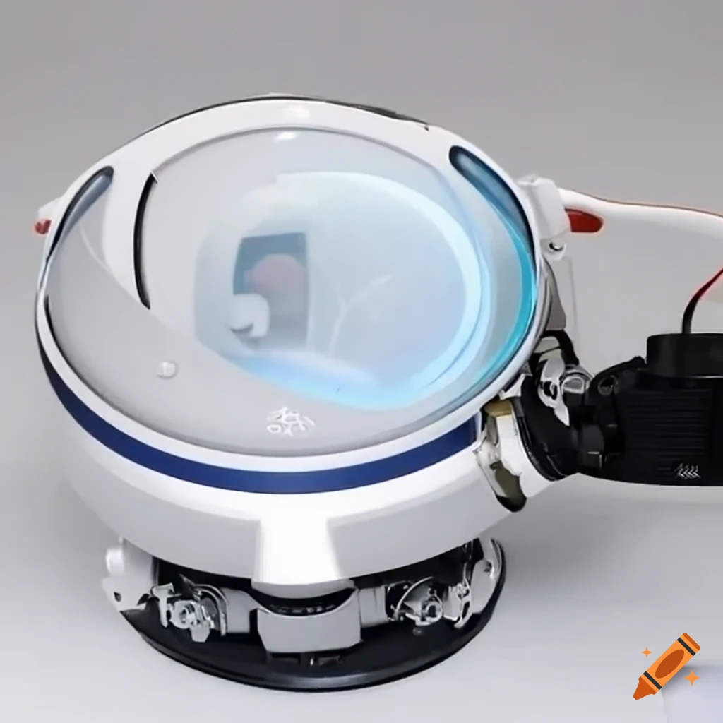 Closing the access hatch on a robot on Craiyon