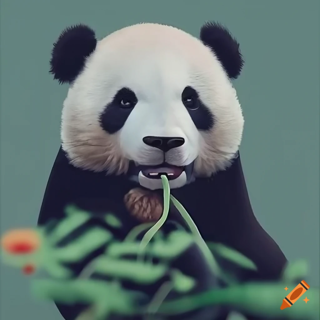 One panda on Craiyon