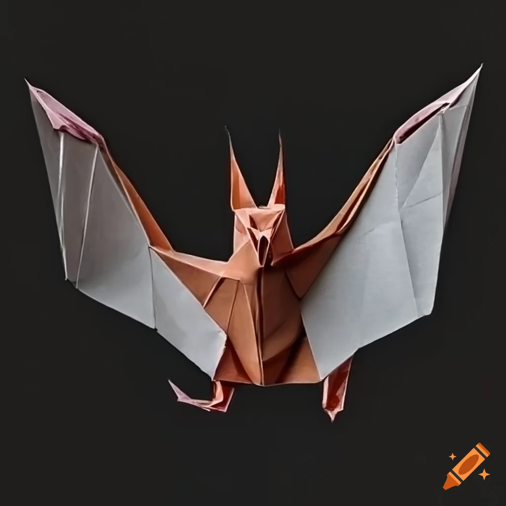 Bat origami on Craiyon