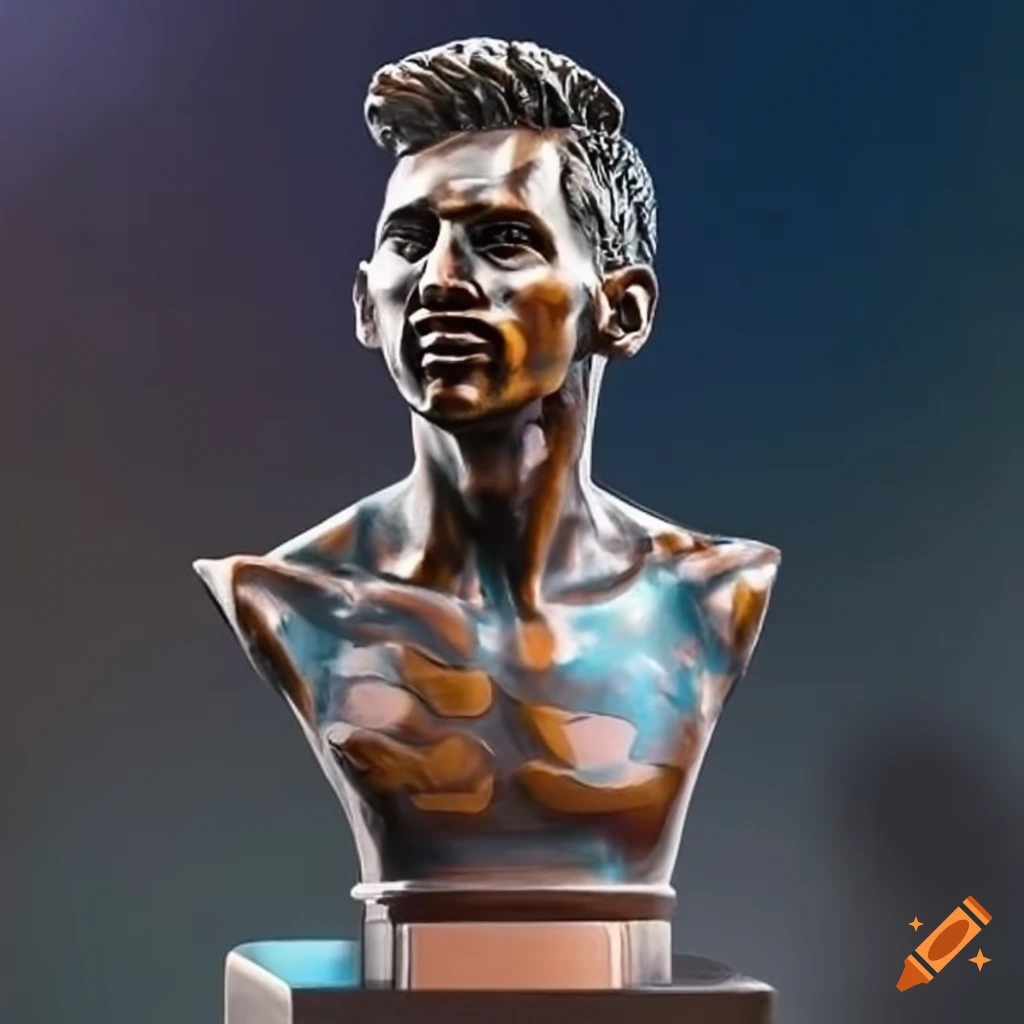 Statue of leo messi
