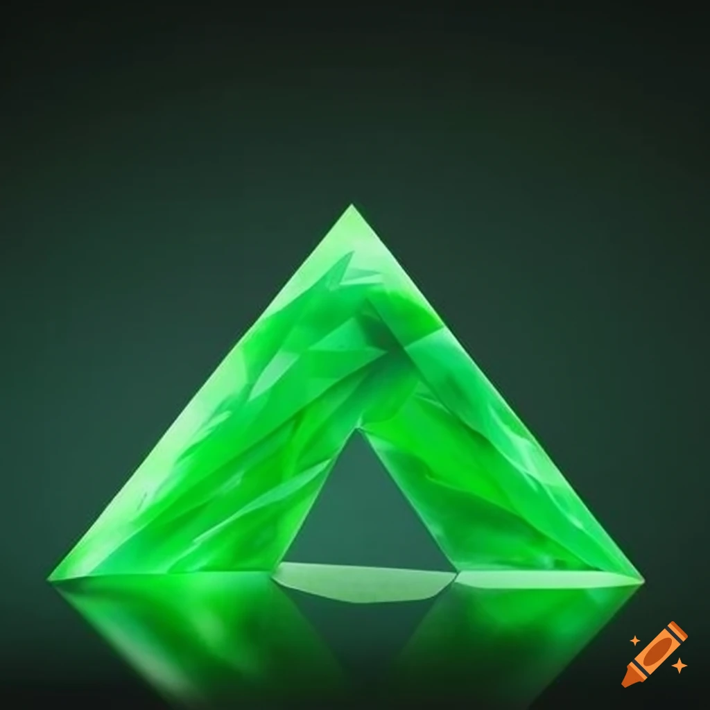 Home triangle half green half black