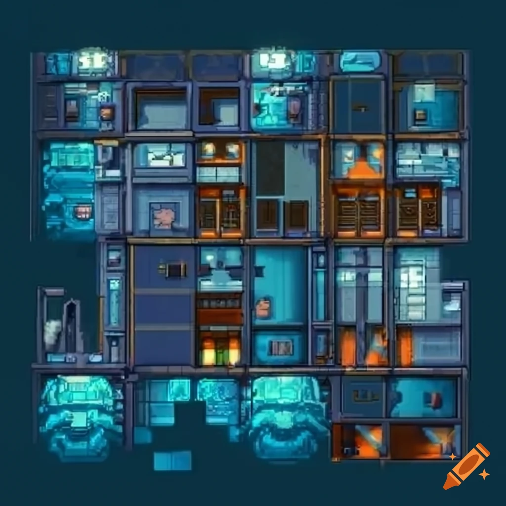 Space station tiles sprites for fps games on Craiyon