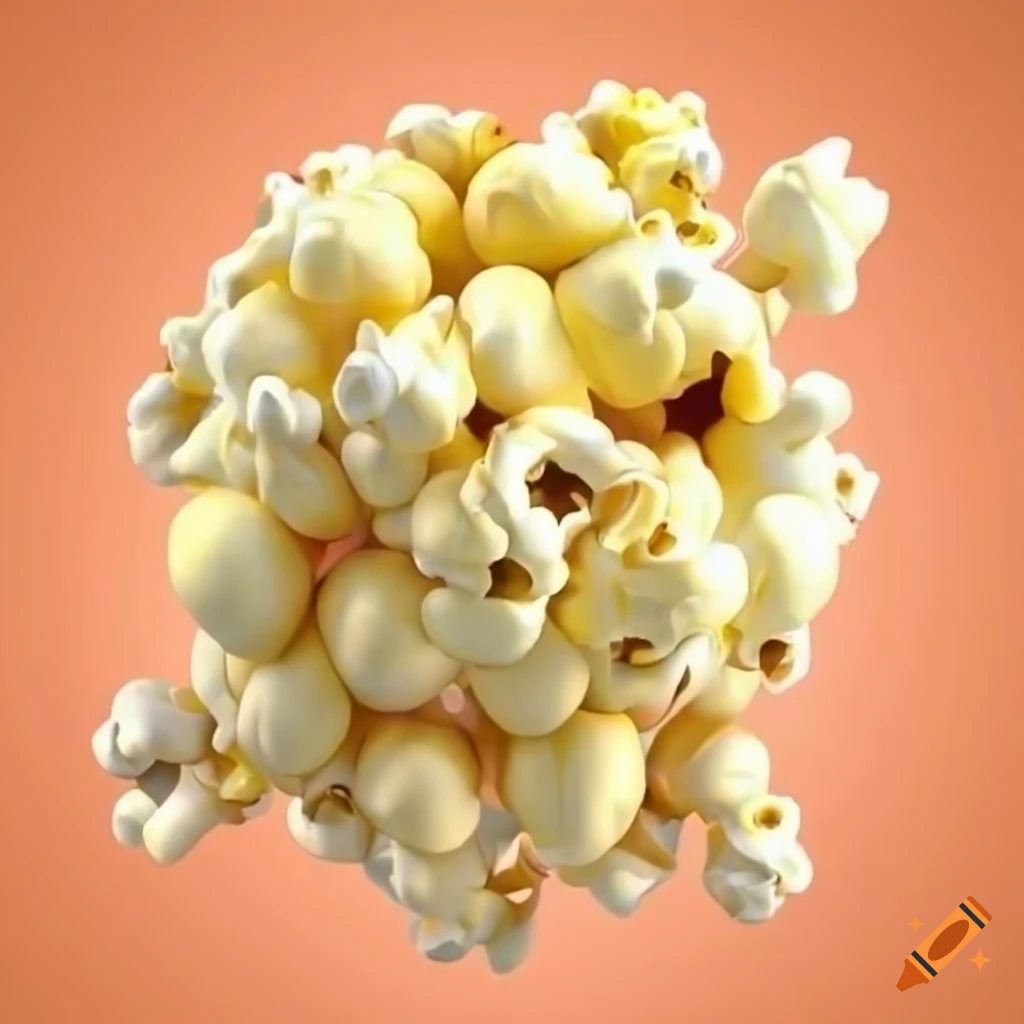 3d render popcorn