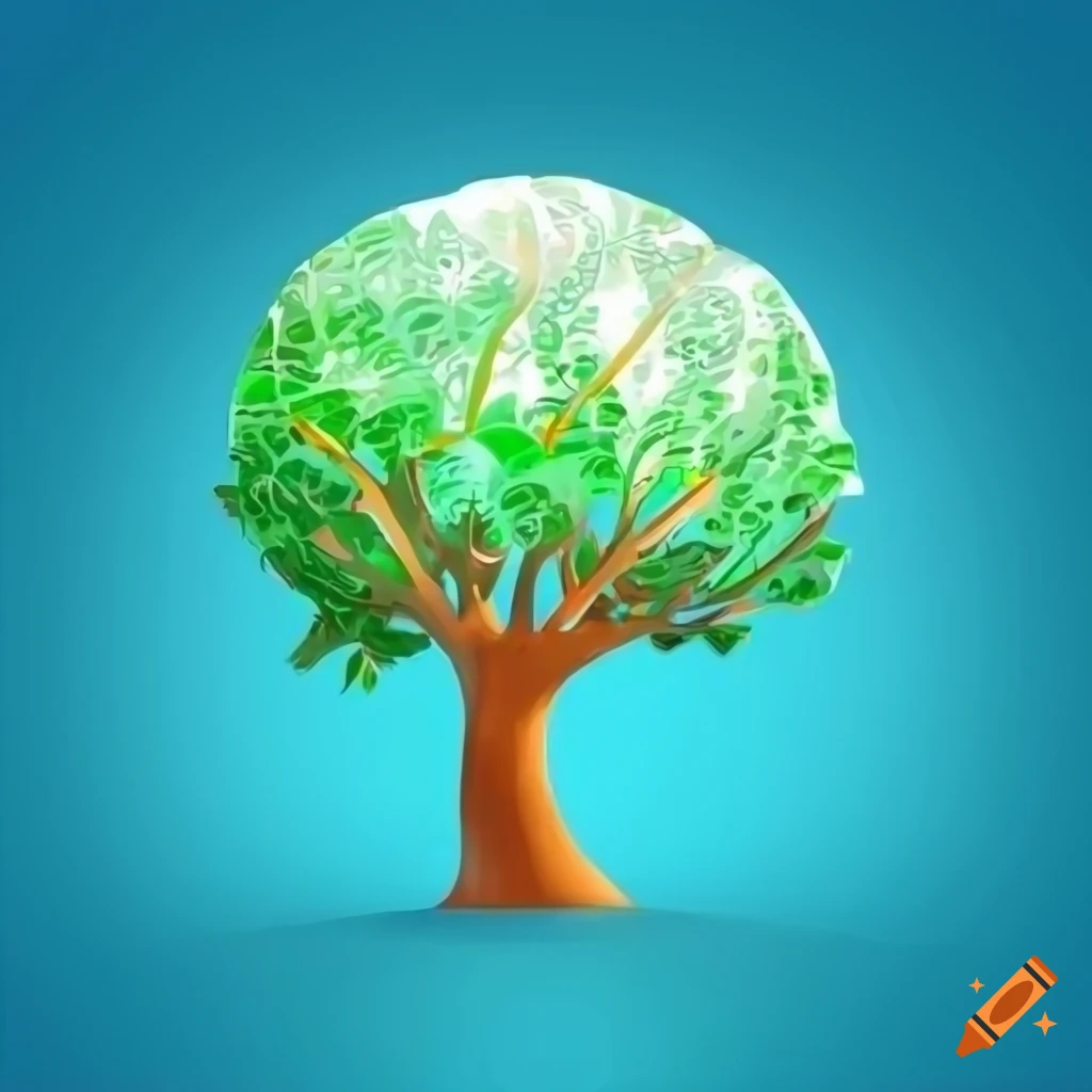 Transparent icon showing a tree with money on it's branches