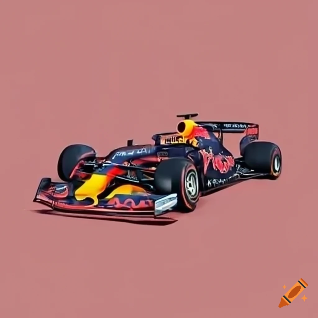 F1 Race Car Cartoon